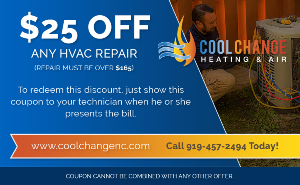 Redeem Your AC Repair Discount Today! – Cool Change NC